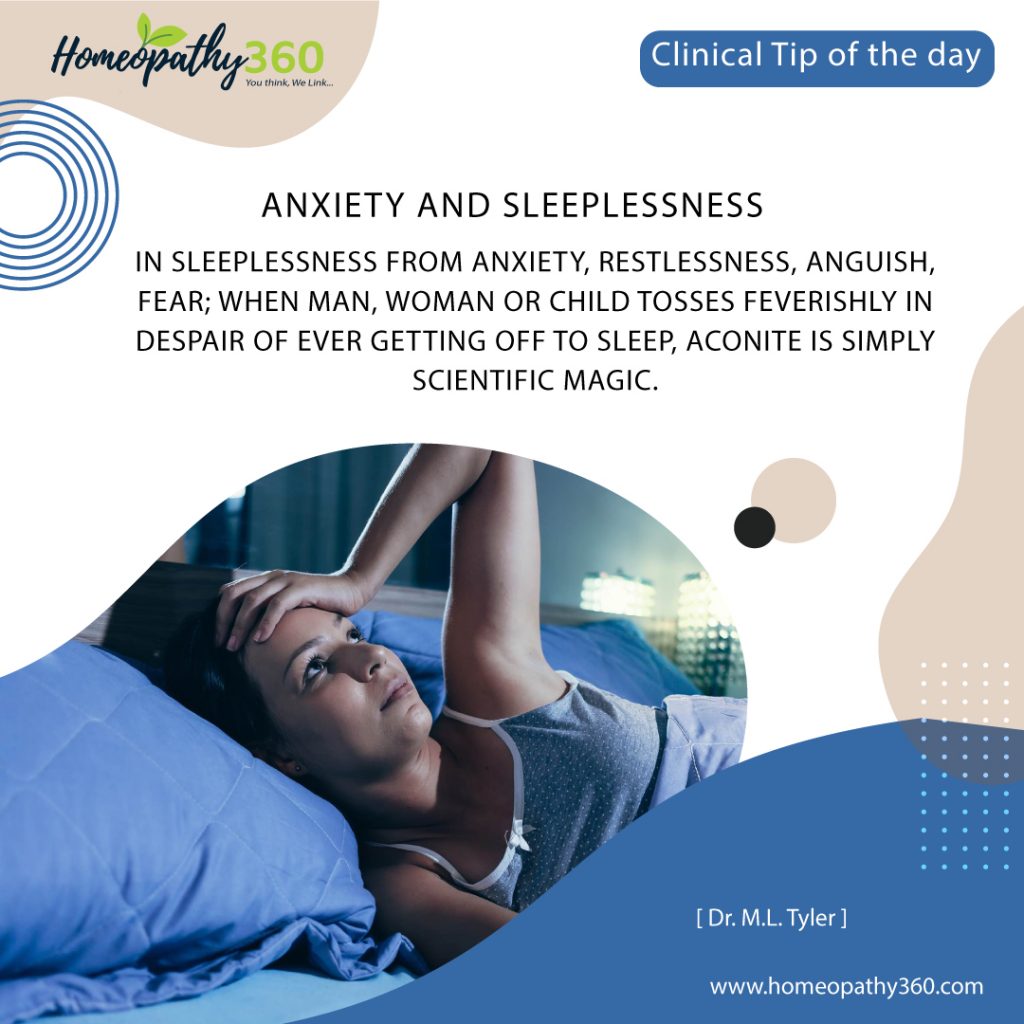 Anxiety and Sleeplessness: Clinical Tips by Dr. M.L. Tyler