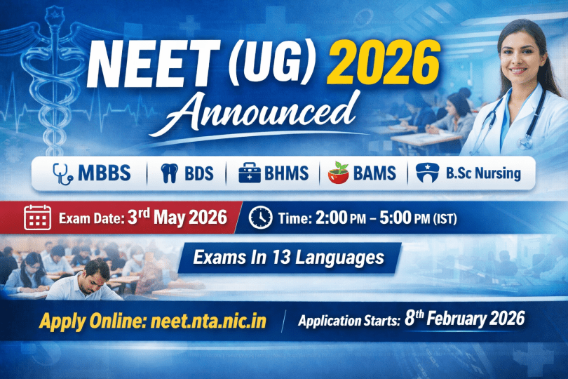 NEET (UG) 2026: NTA Invites Online Applications – Exam Scheduled for ...