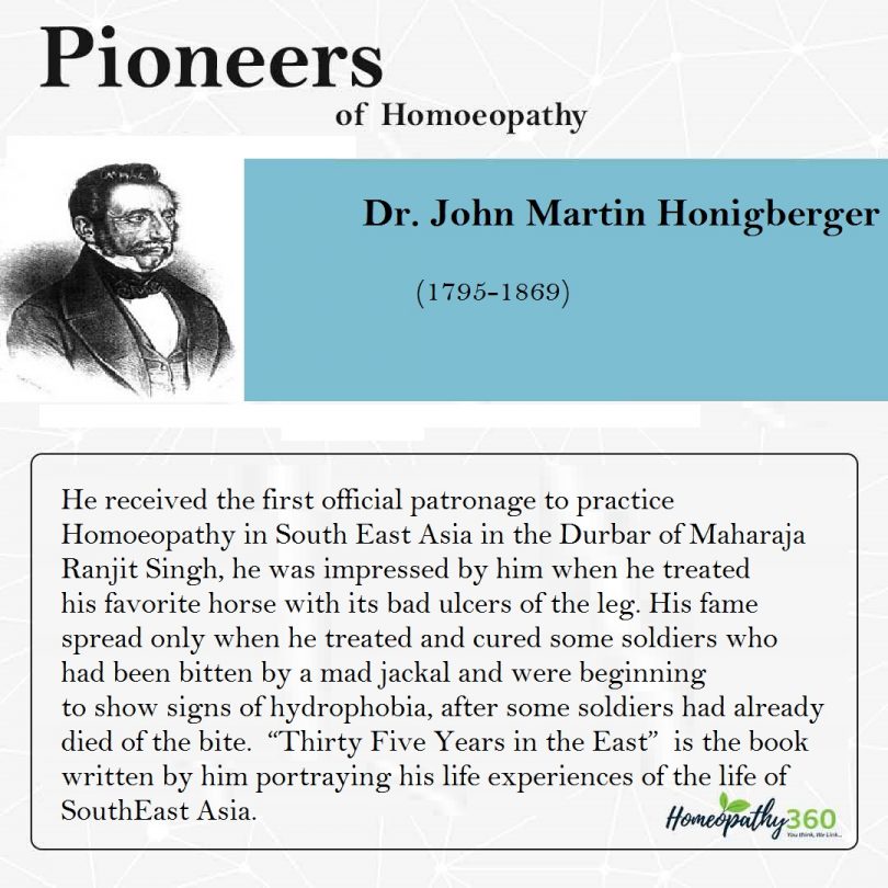 Stalwarts' Segment: Dr. John Martin Honigberger