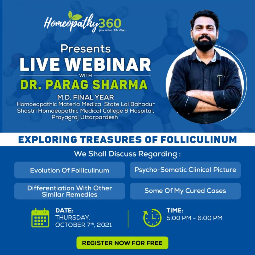 Up Coming Webinar on exploring treasures of Folliculinum by Dr. Parag ...