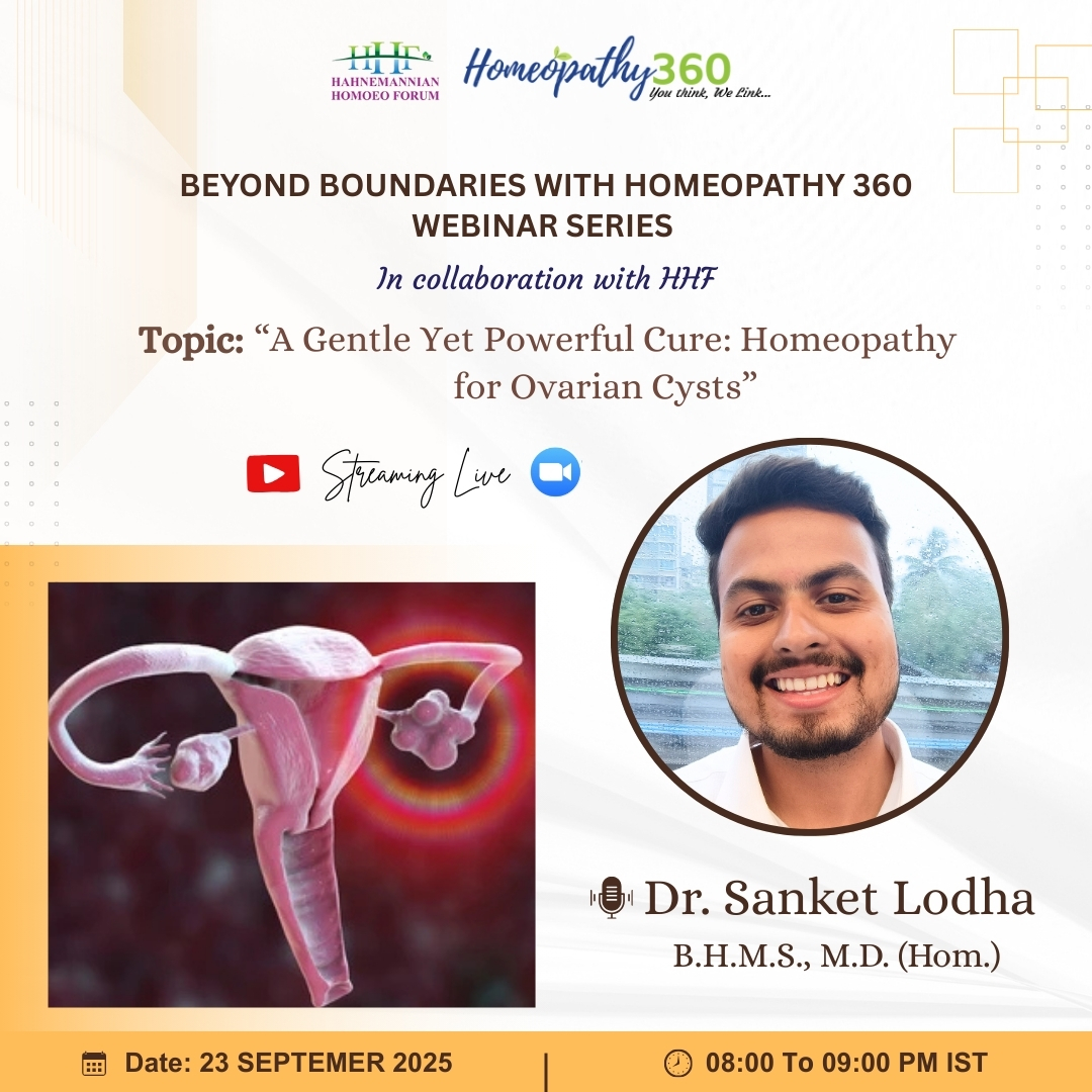 Join our Upcoming Webinar with Dr. Sanket Lodha - homeopathy360