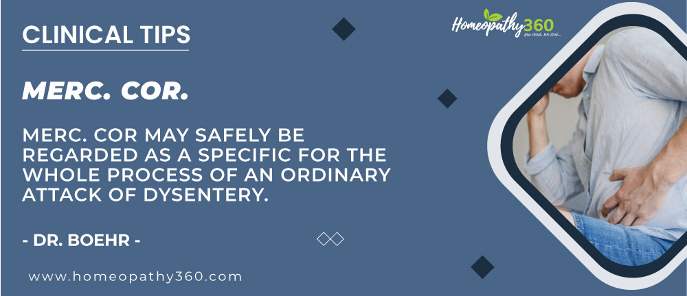 Merc. Cor: Clinical Tips by Dr. Boehr