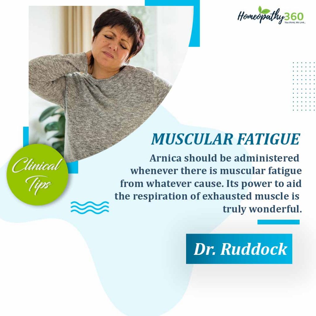 Muscular Fatigue: Clinical Tips by Dr. Ruddock - homeopathy360