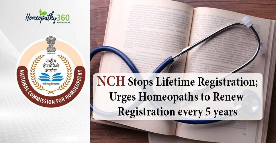 NCH Stops Lifetime Registration; Urges Homeopaths to Renew Registration ...