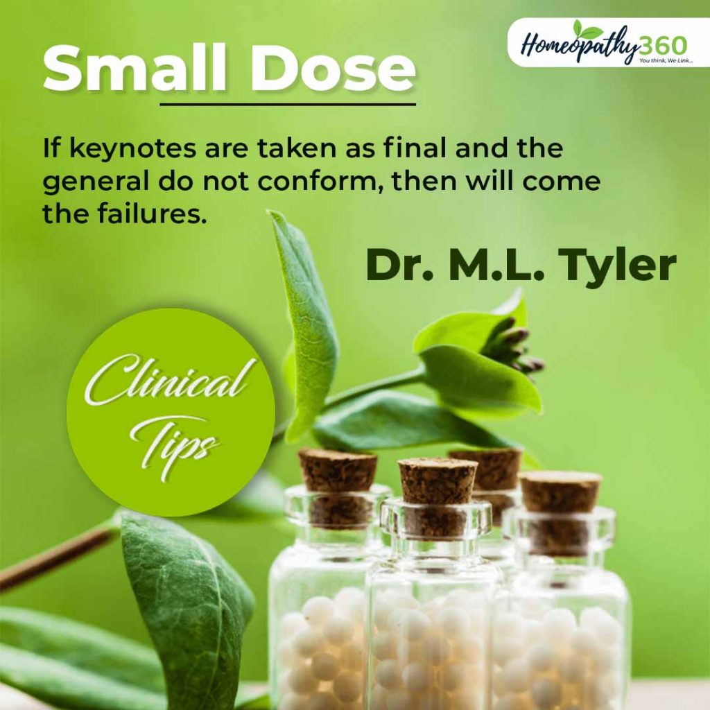 Small Dose: Clinical Tips by Dr. Hahnemann - homeopathy360