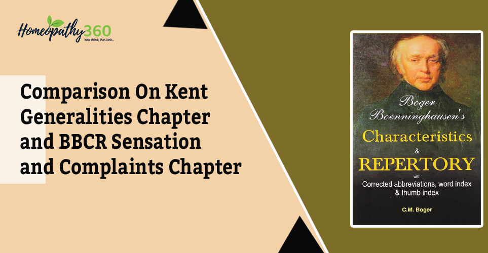 Comparison on Kents Generalities Chapter and Bbcr Sensation and ...